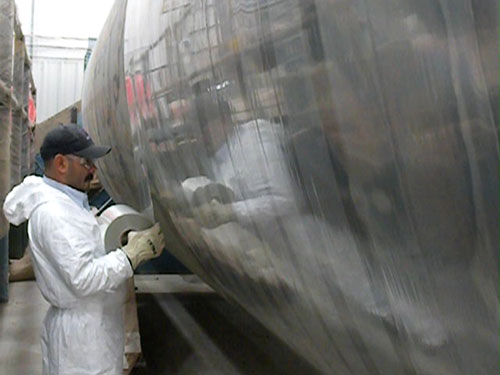 Mylar on Mandrel provides smooth interior surface